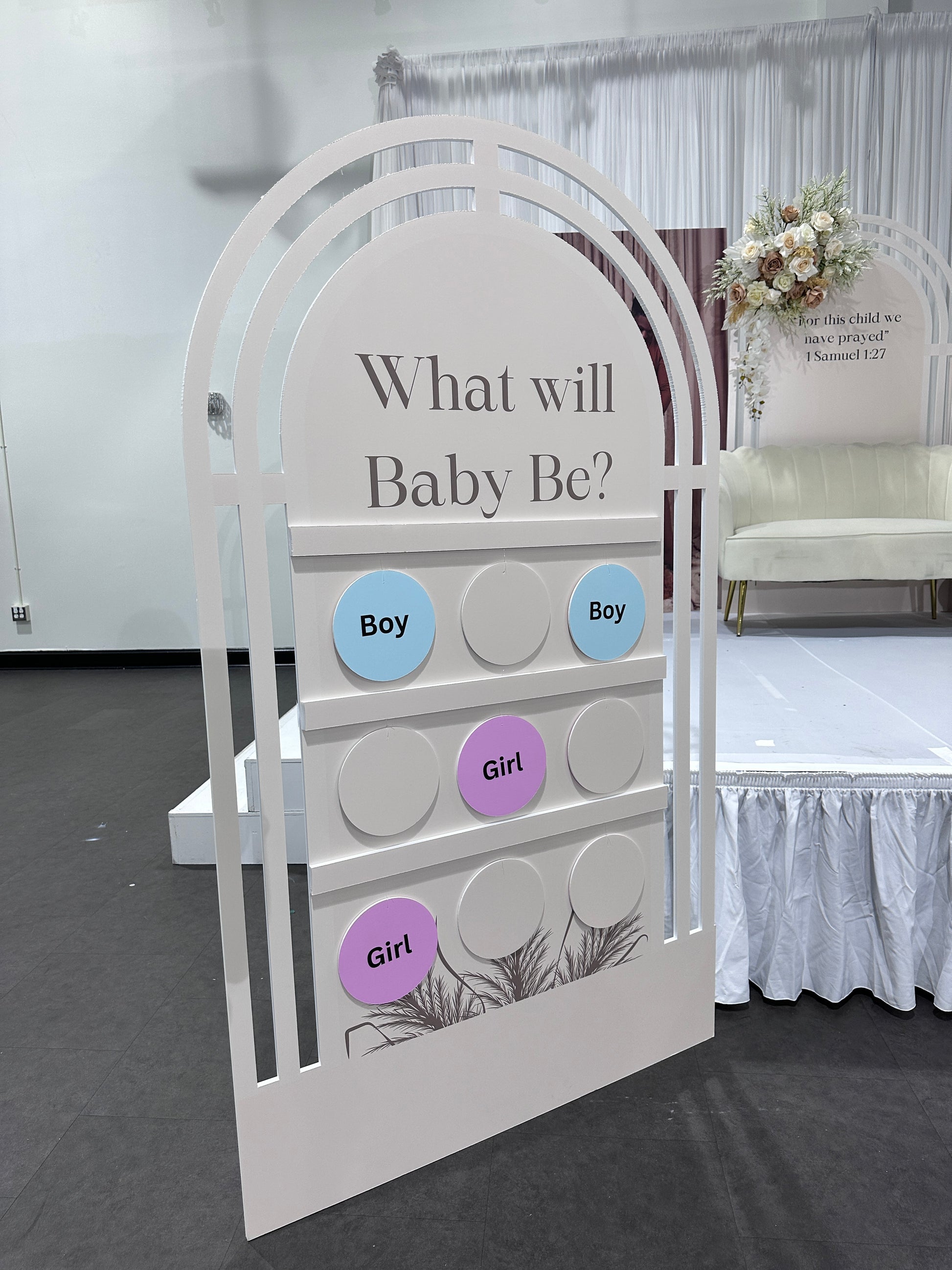 Tic Tac Toe Gender Reveal Board – WPE Production - Haddad Events LLC