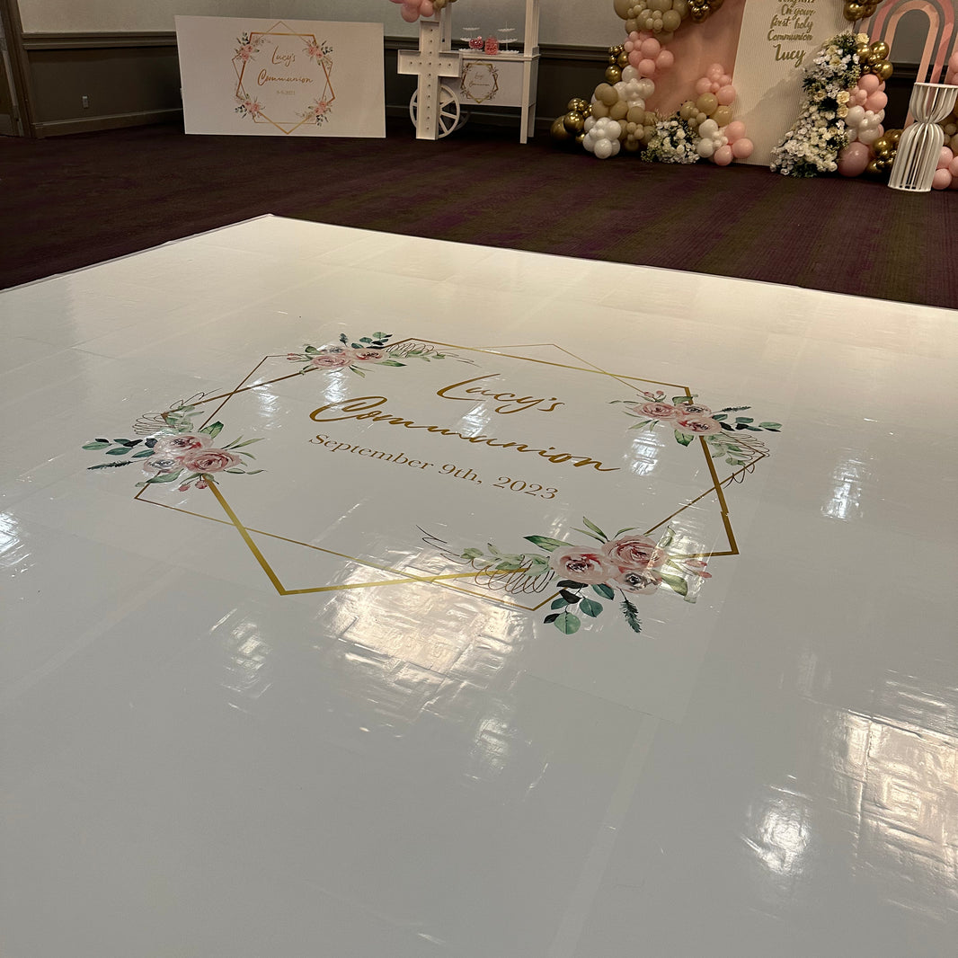 Custom Floor Wrap with Vibrant Barbie Design for Events | WPE ...