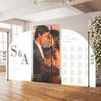 Half-Arch Seating Chart Backdrop Set – WPE Production